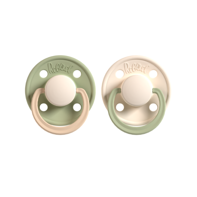 REBAEL natural rubber pacifiers Cloudy Pearly Lion / Frosty Pearly ...